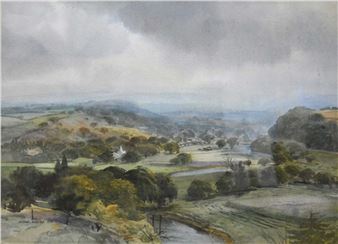 Arthur Miles | Landscape in the Conwy Valley (1968) | MutualArt