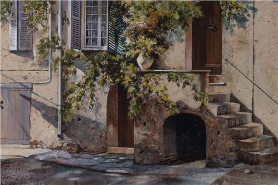 Gustave Wander | Courtyard Scene (1992) | MutualArt