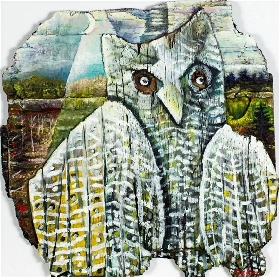 Charles Wilder Oakes | Bright Owl | MutualArt