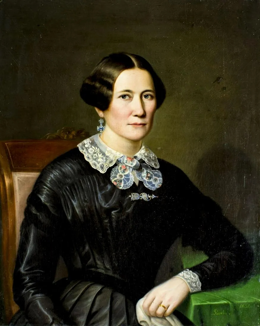 Johan Erik Lindh | Portrait of Woman (1851) | MutualArt