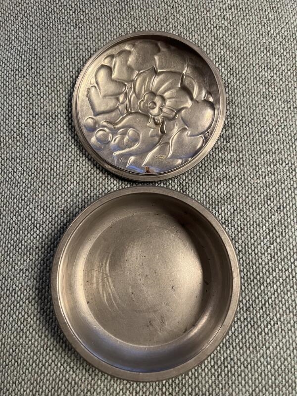 Mogens Ballin | Art nouveau vase and small pewter box | MutualArt