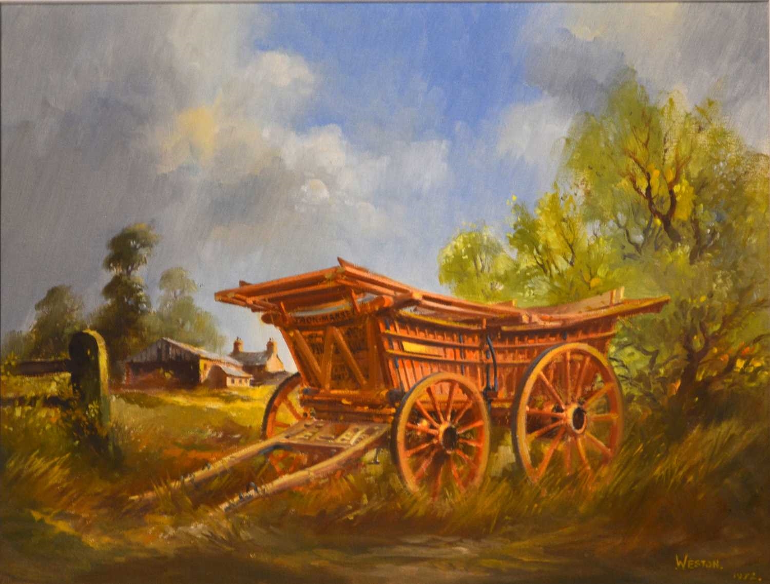 David Weston | David Weston, Hay Wagon. (1972) | MutualArt