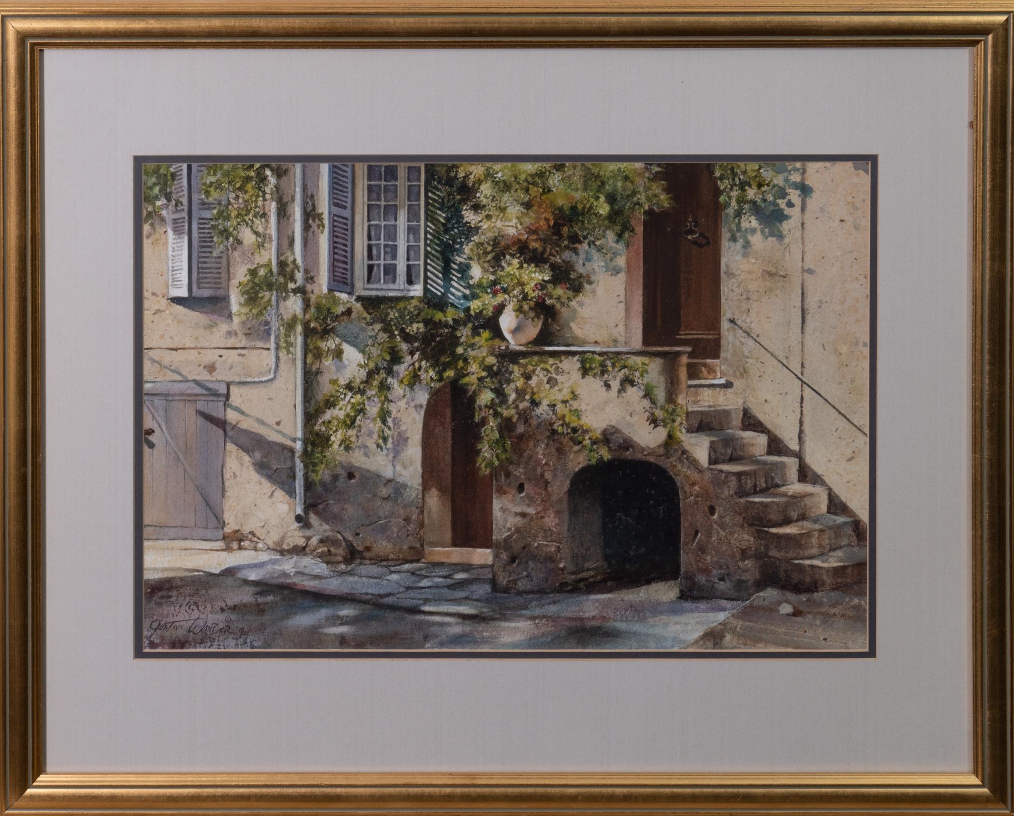 Gustave Wander | Courtyard Scene (1992) | MutualArt