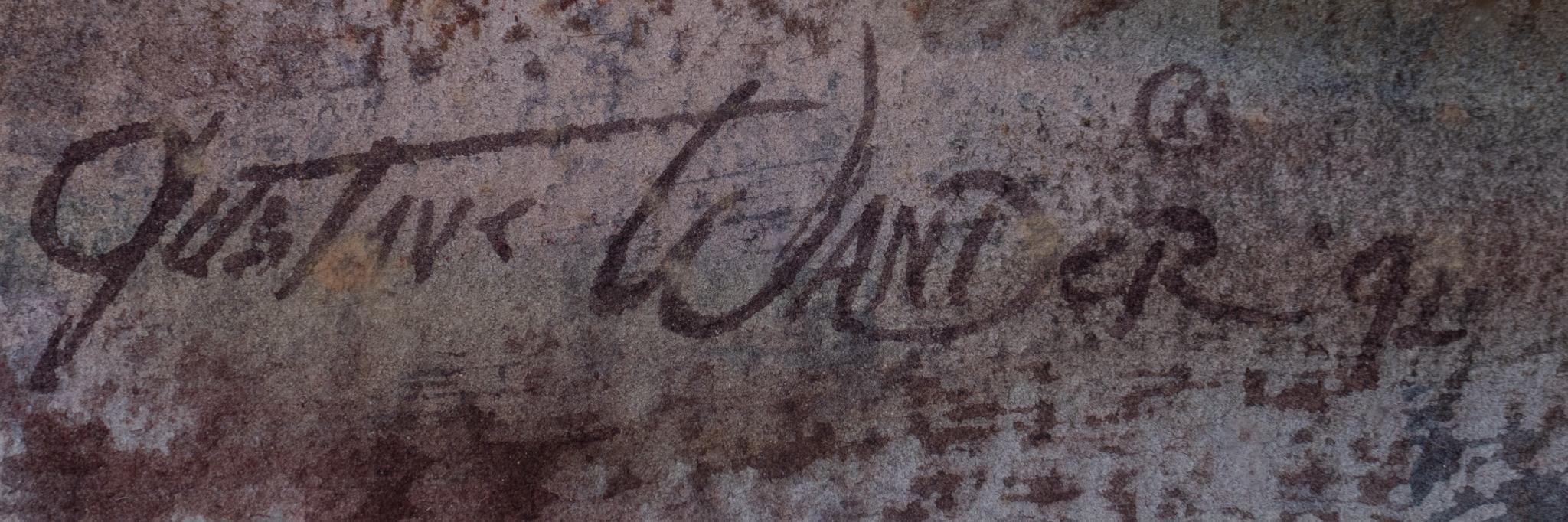 Gustave Wander | Courtyard Scene (1992) | MutualArt