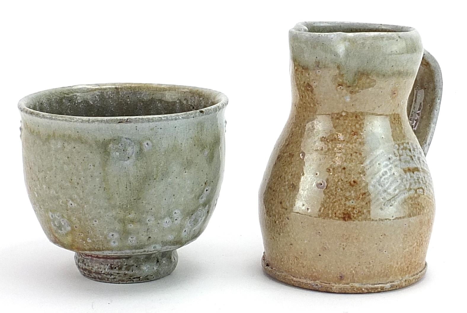 Phil Rogers | studio pottery jug and footed bowl decorated with ...