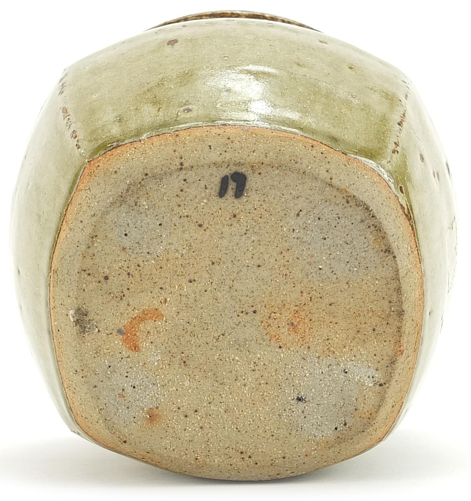 Richard Batterham | studio pottery jar and cover having a celadon glaze ...