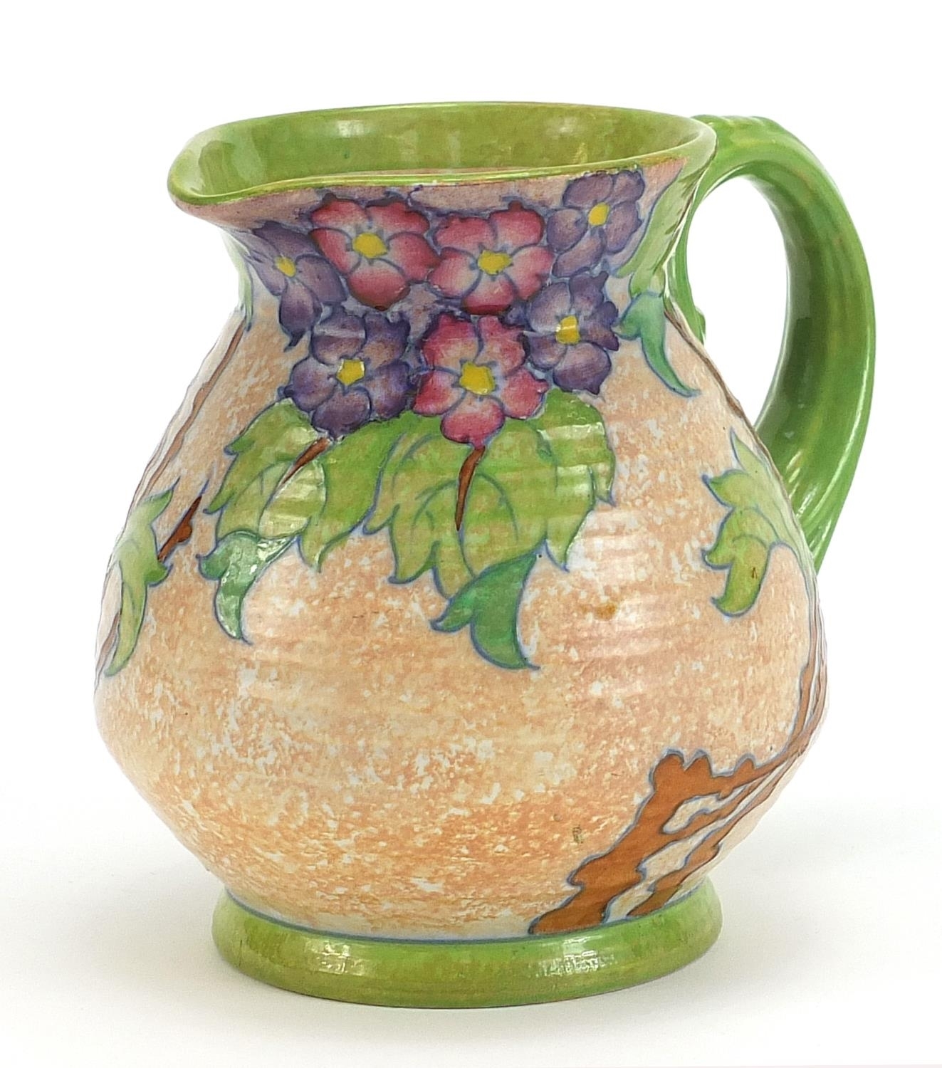 Charlotte Rhead | Art Deco pottery jug hand painted with flowers ...