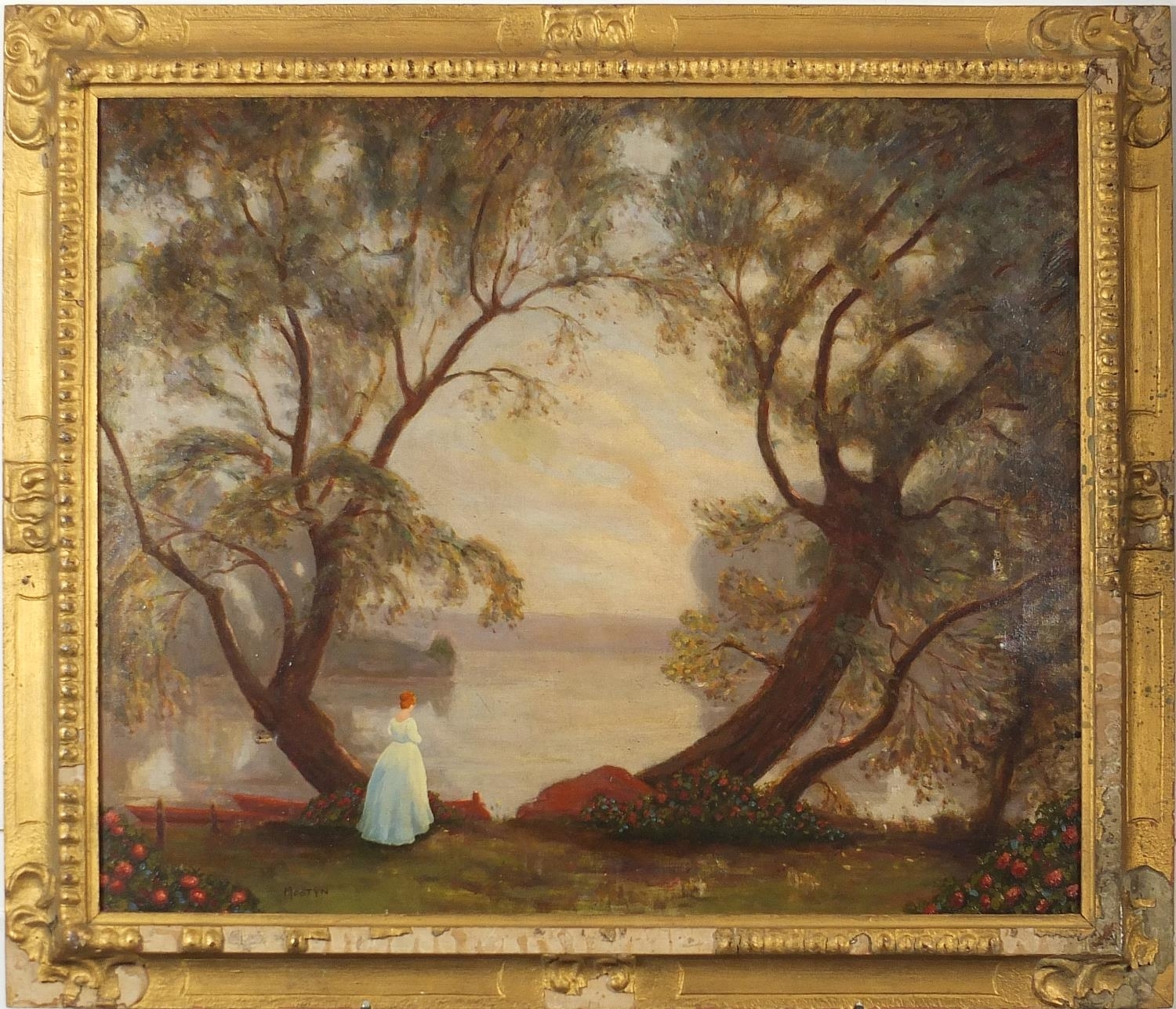 Thomas Edwin Mostyn | Female before a lake | MutualArt