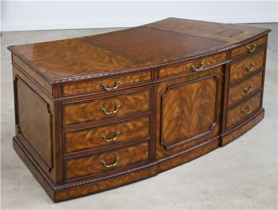 Theodore Alexander | Front executive desk with interior drawers | MutualArt
