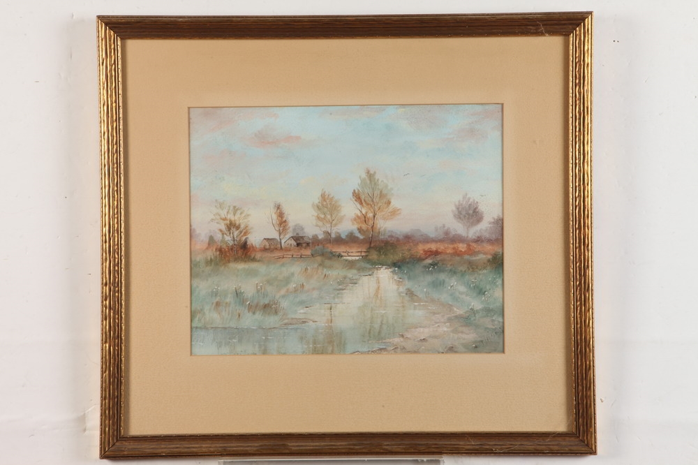 Jim Gray | Farmhouse View in the Fall, | MutualArt