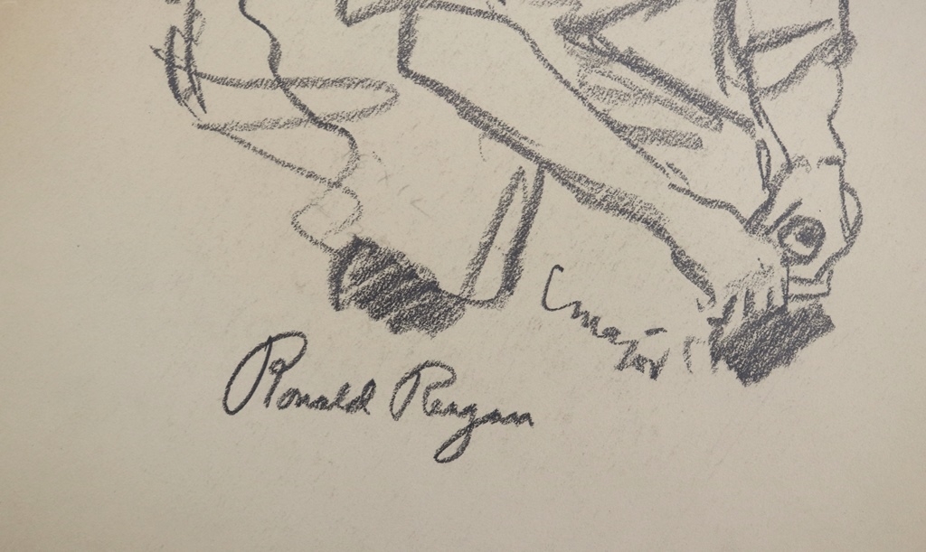 Henry Major | SKETCH OF YOUNG RONALD REAGAN, (1889) | MutualArt