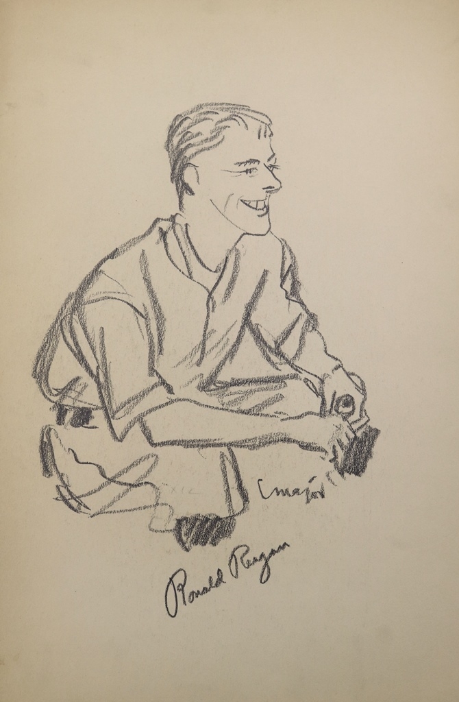 Henry Major | SKETCH OF YOUNG RONALD REAGAN, (1889) | MutualArt