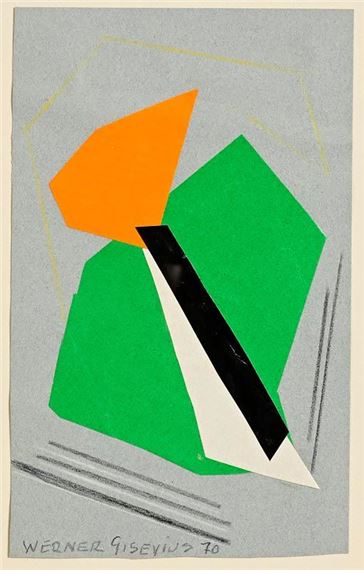 Werner Gisevius | Abstract Composition (1970) | MutualArt