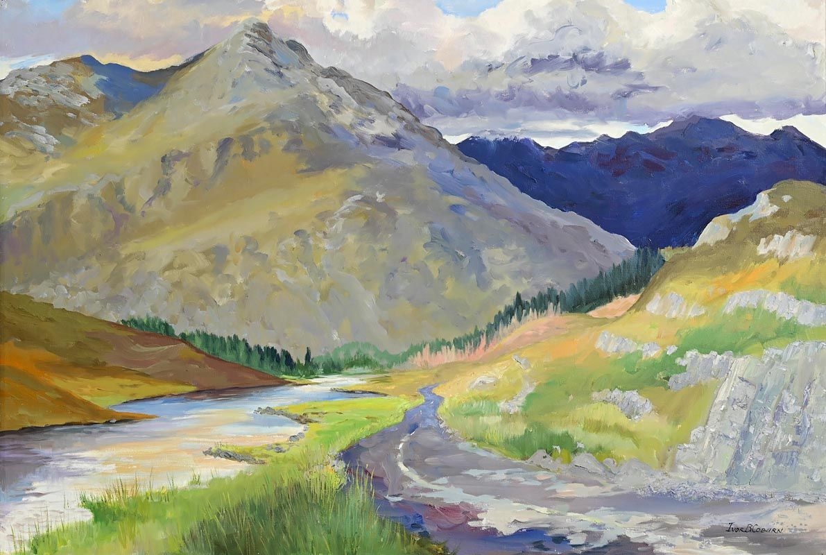Ivor B. Coburn | Benlettery Mountain and Ballynahinch River | MutualArt