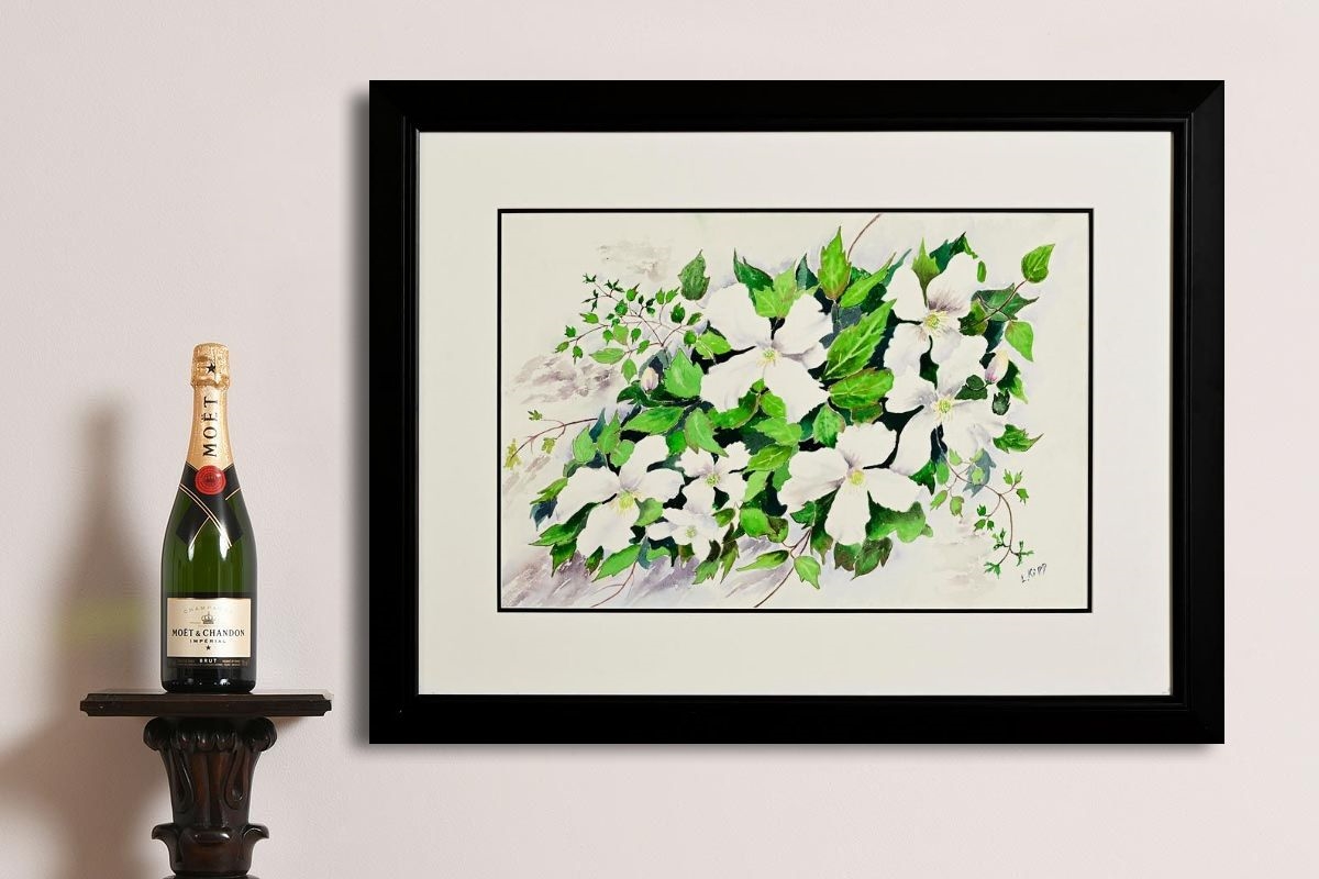 Lorraine Kidd | Still Life - White Clematis | MutualArt