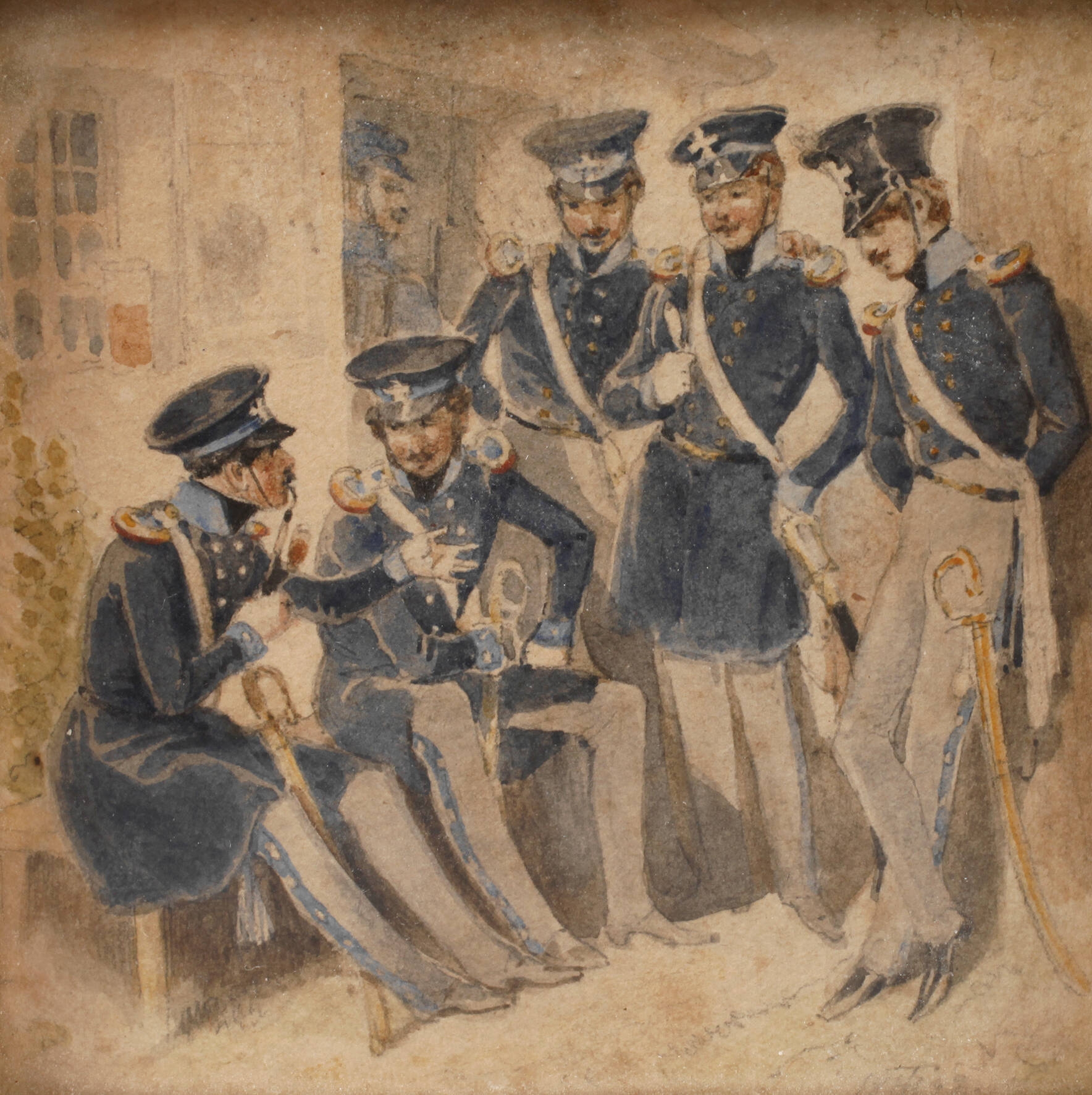 Theodor Hosemann | Soldaten der Landwehr (1842) | MutualArt