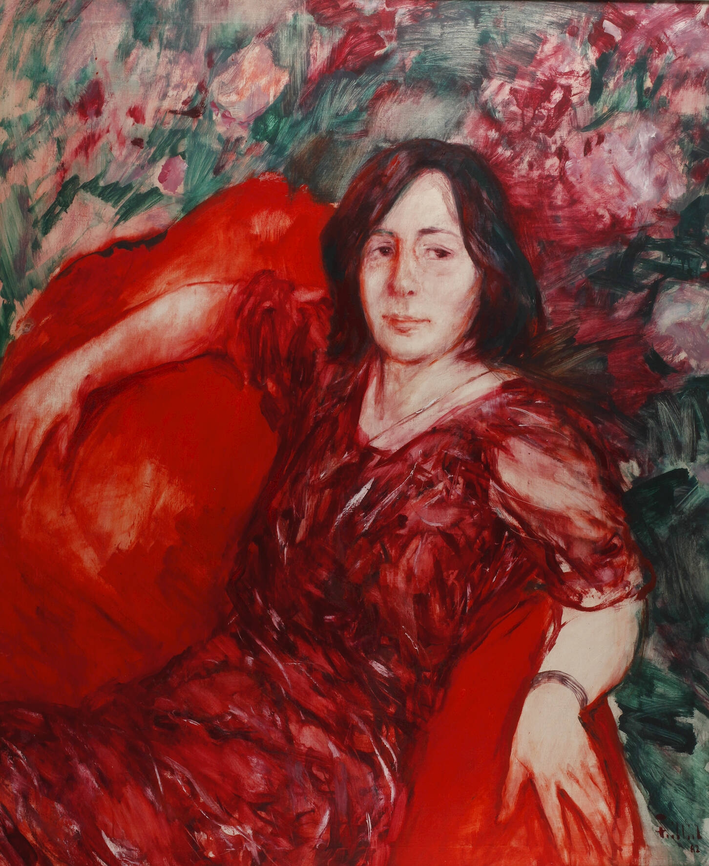 Fritz Fröhlich | Dame in Rot | MutualArt