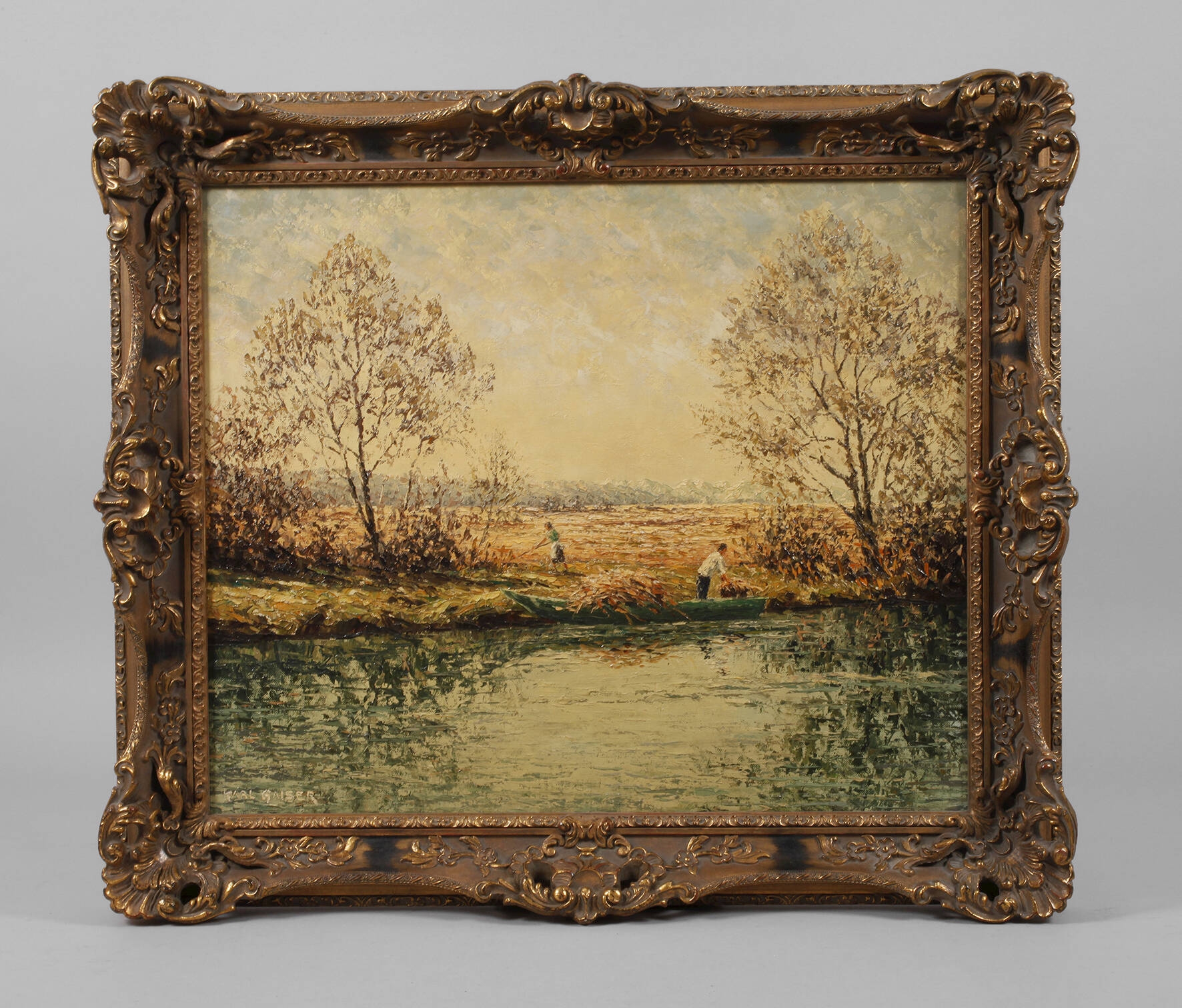 Karl Gaiser | Bei der Schilfernte (1970) | MutualArt