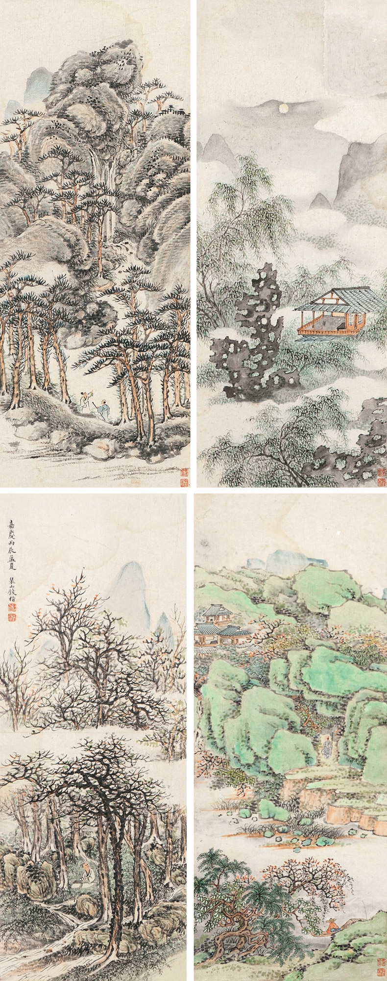 Qian Kai | Four Seasons Landscape | MutualArt