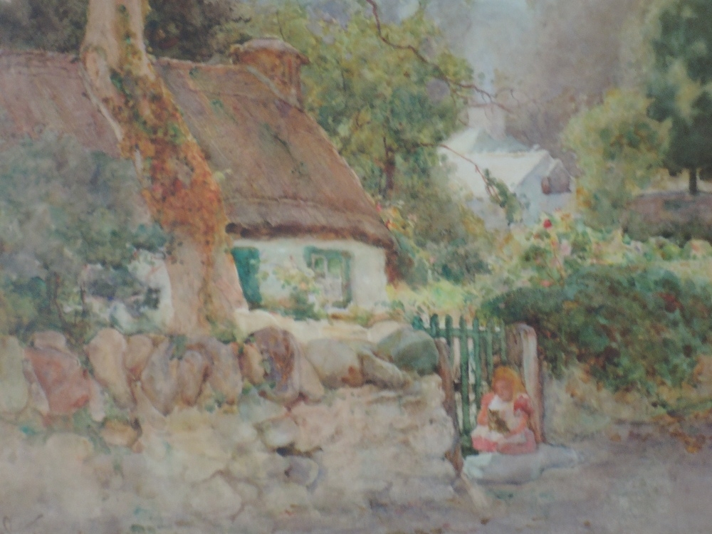 Samuel Towers | thatched country cottage (1899) | MutualArt