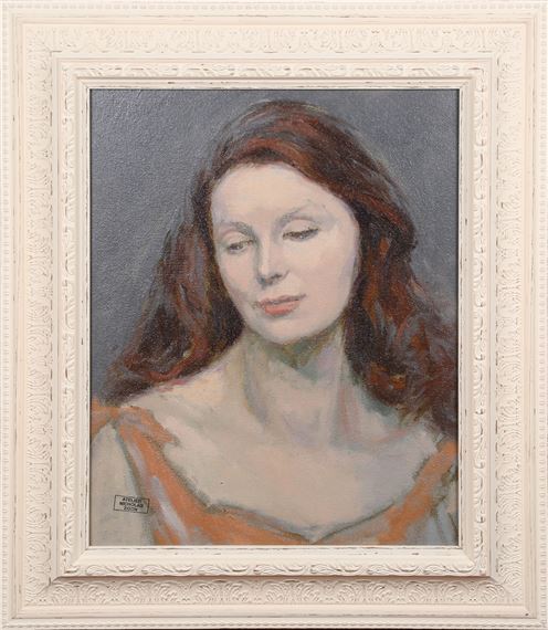 Nicholas Egon | Head and Shoulders Portrait of a Young Woman (20th ...