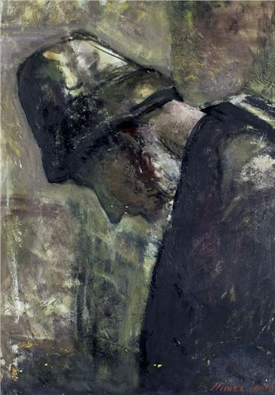 Aimee Lamb | Portrait of Man - Snowstorm | MutualArt