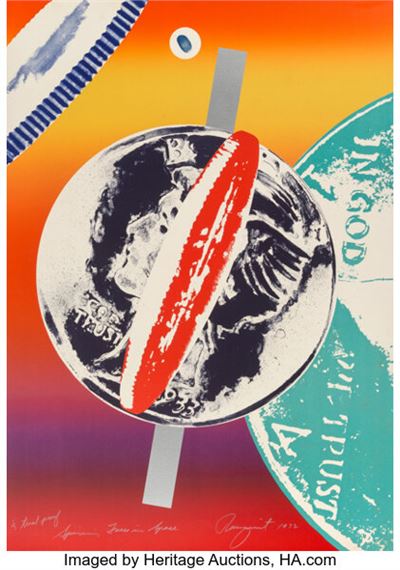 James Rosenquist | Spinning Faces in Space (1972) | MutualArt