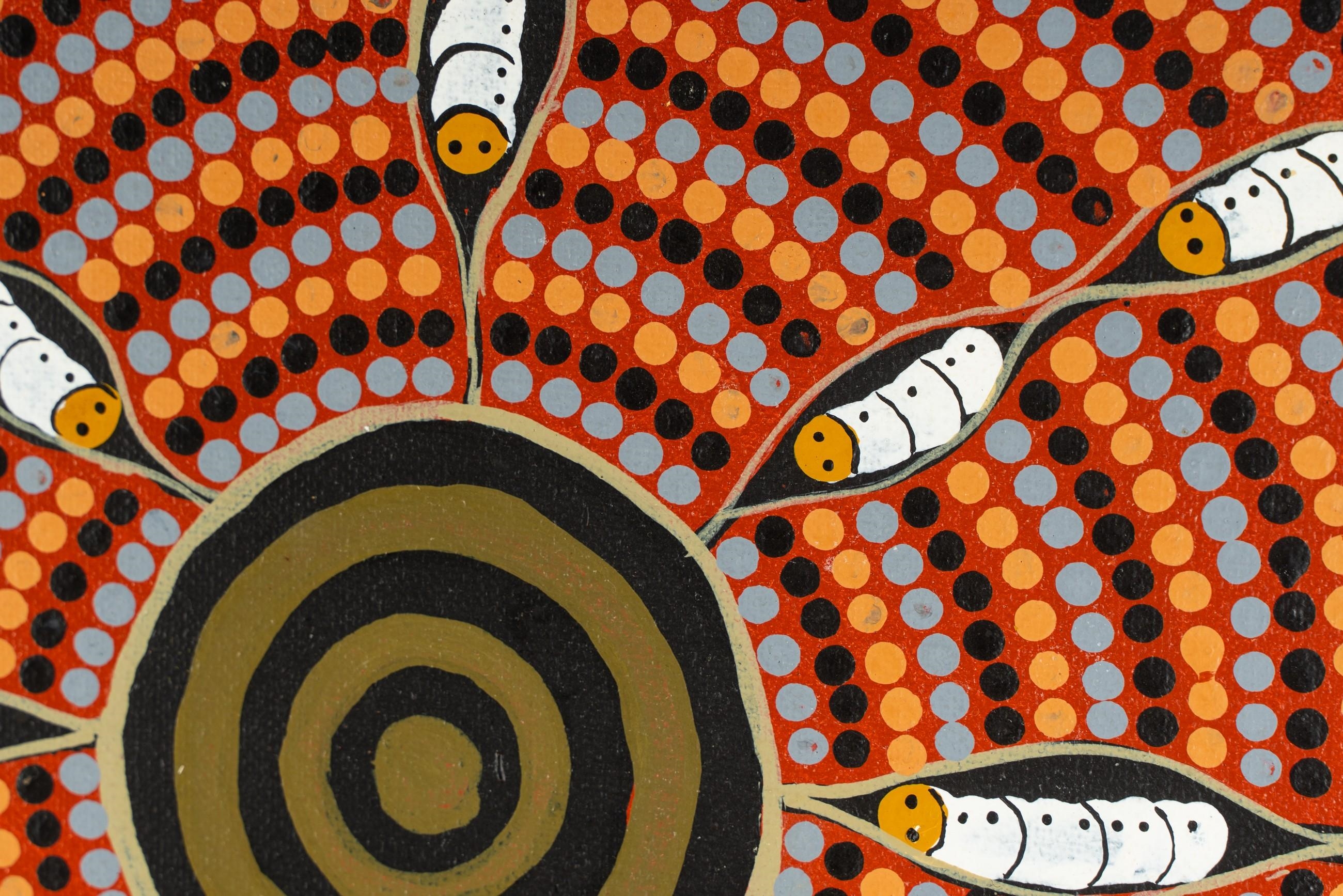 Mary Dixon Nungurrayi | Witchetty Grub and Snake Dreaming | MutualArt