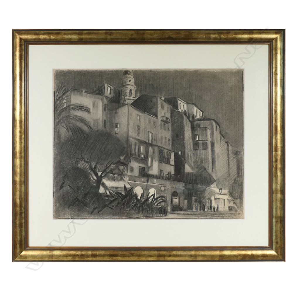 John Weeks | Menton by night, South of France | MutualArt