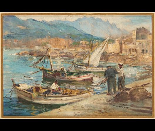 Tony Cardella | Les pêcheurs au port | MutualArt