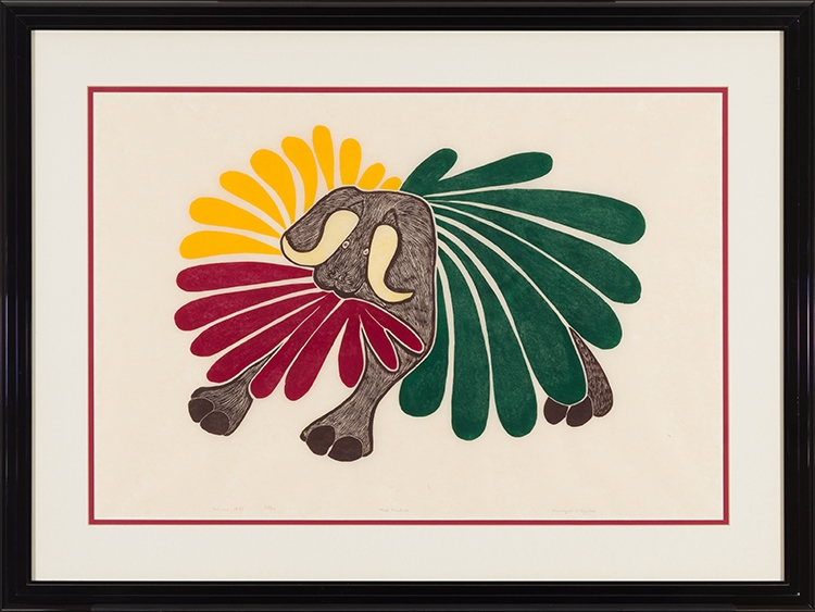 Agnes Nanogak | Goose, Mad Musk-Ox (1977) | MutualArt