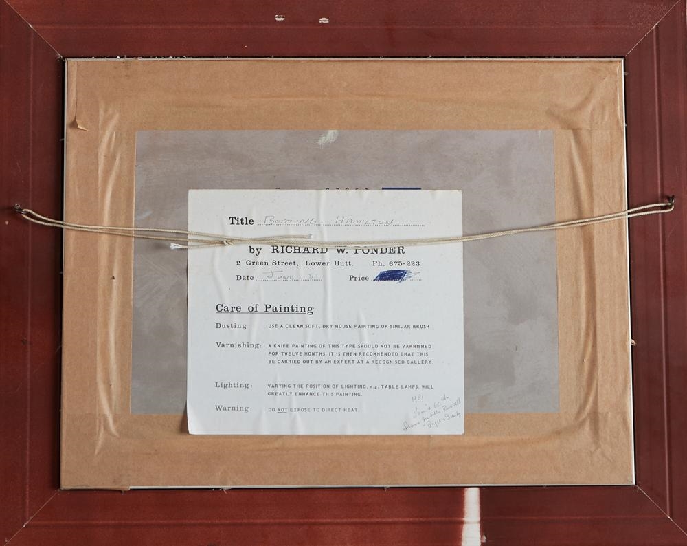 Richard Ponder | Boating Hamilton (1981) | MutualArt