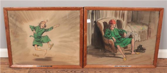 John Worsley | Pair of illustrations, Charles Dickens A Christmas Carol ...