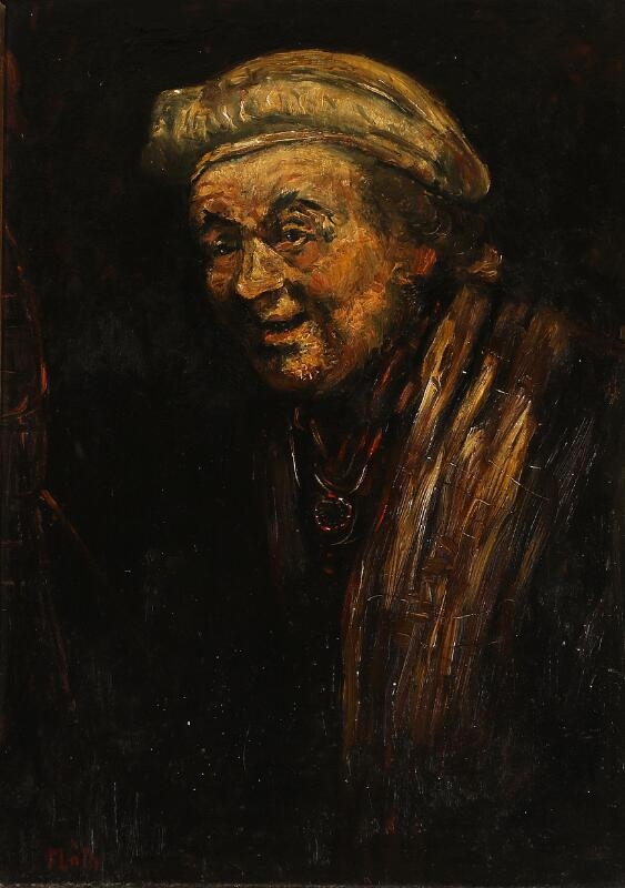Rembrandt van Rijn | Self-Portrait as Zeuxis laughing | MutualArt