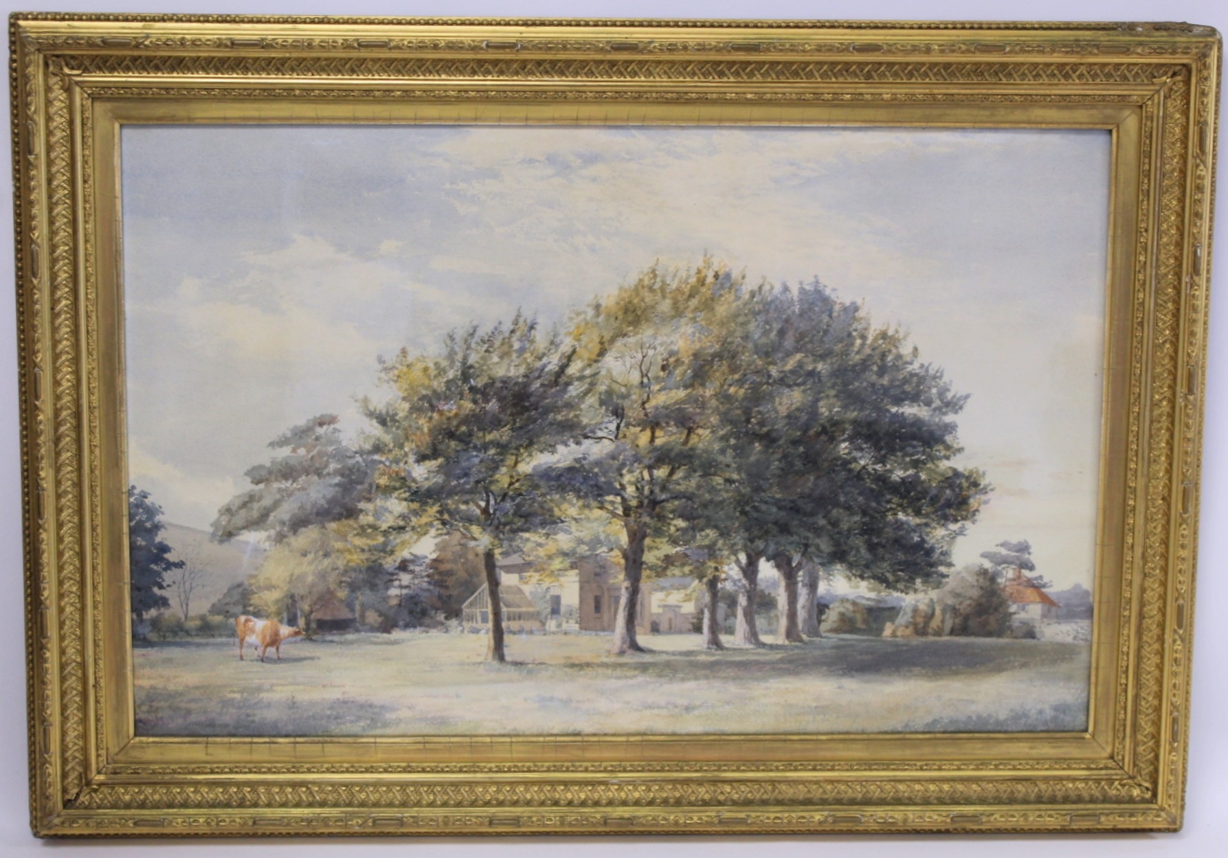 Alexander Fisher | A country house in parkland (1872) | MutualArt