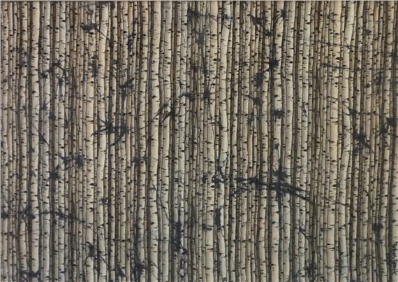 Amos Amit | Birch Trees, Batik | MutualArt