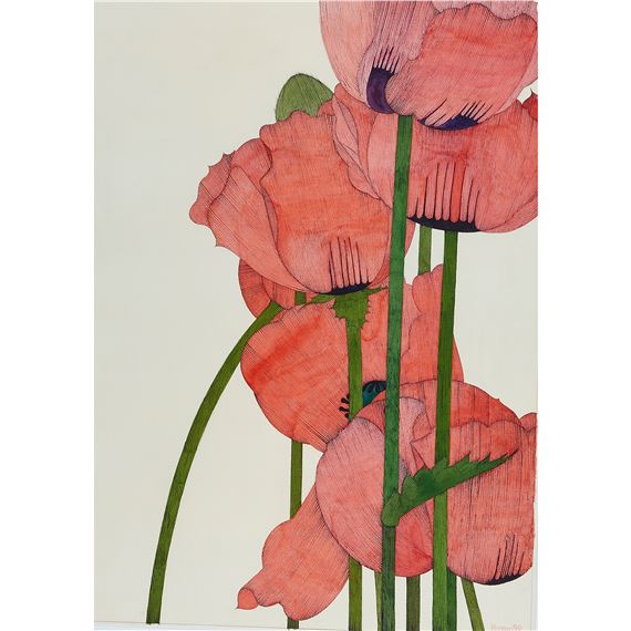 Art Hansen | Six Poppies (1999) | MutualArt