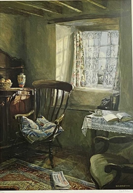 Keith Andrew | interior scene with old Windsor chair | MutualArt