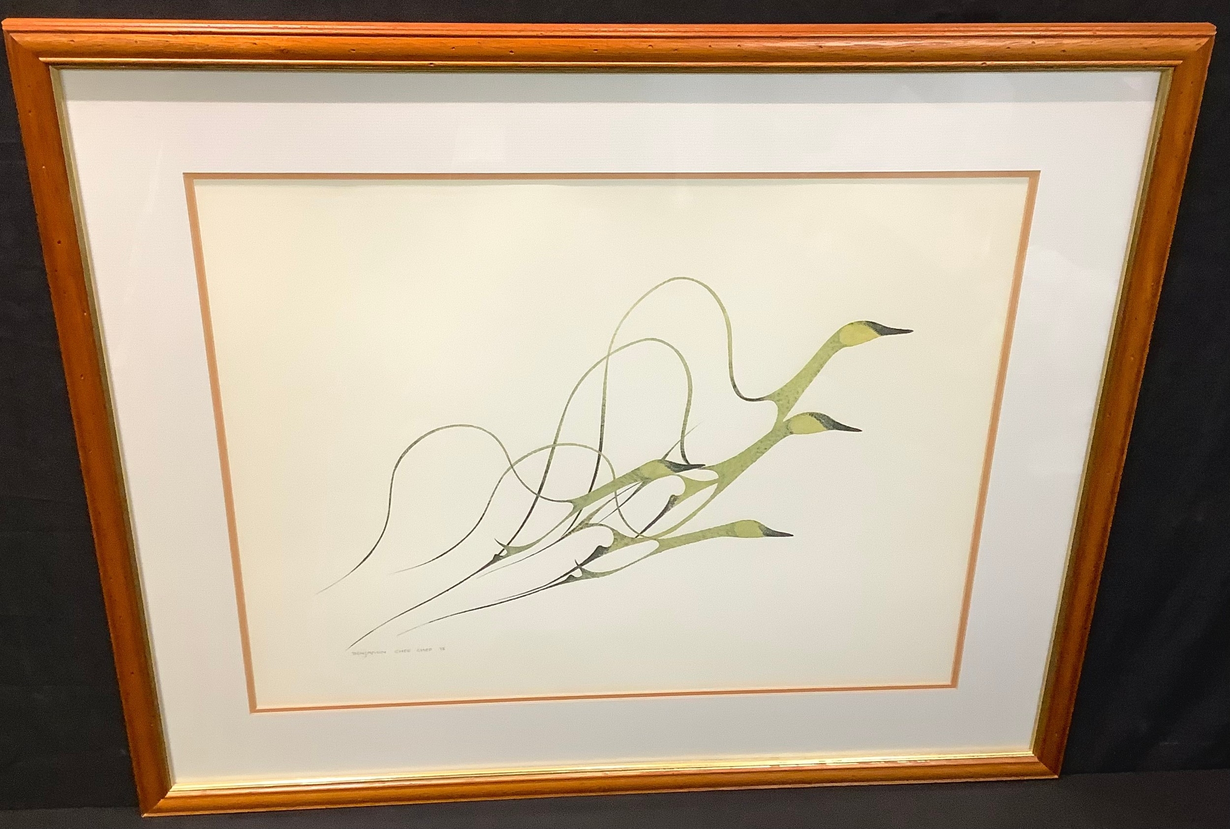 Benjamin Chee Chee | Geese in Flight | MutualArt