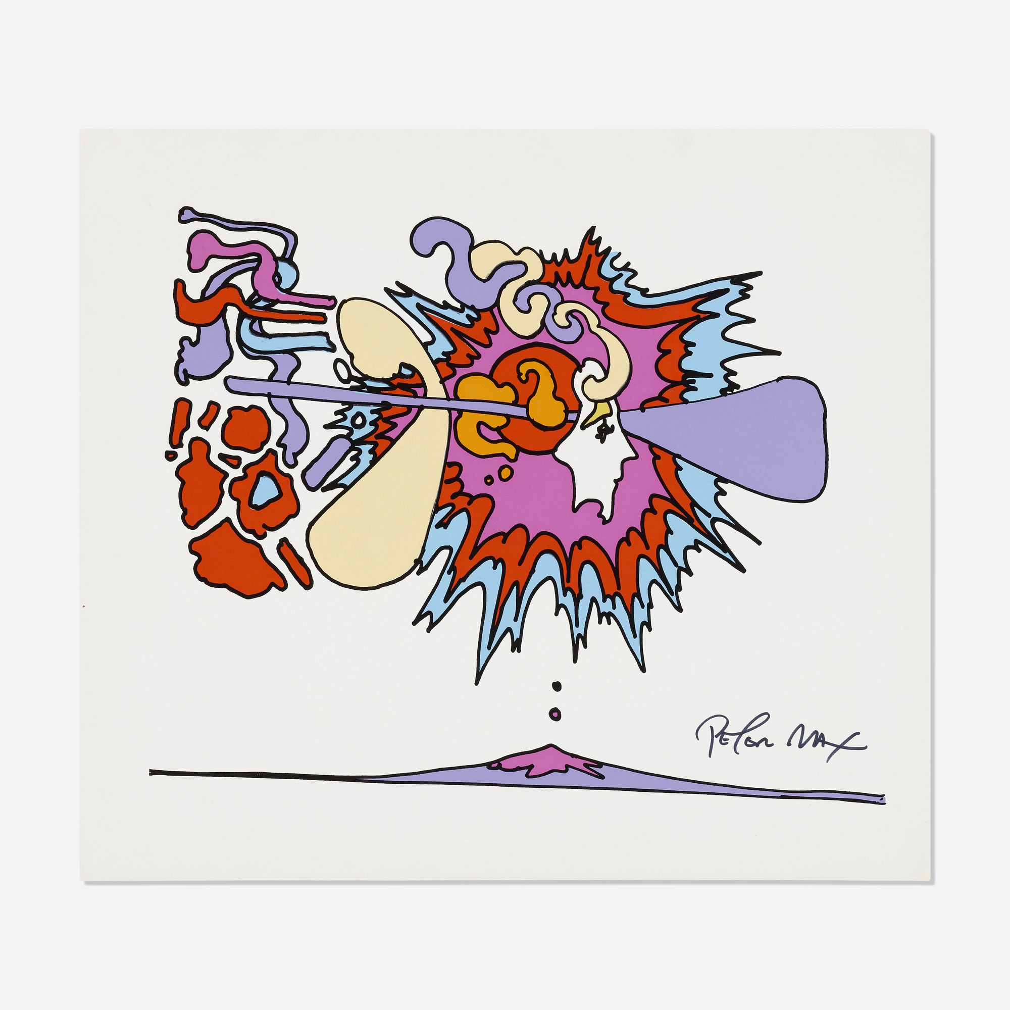 Peter Max | Cosmic Head | MutualArt