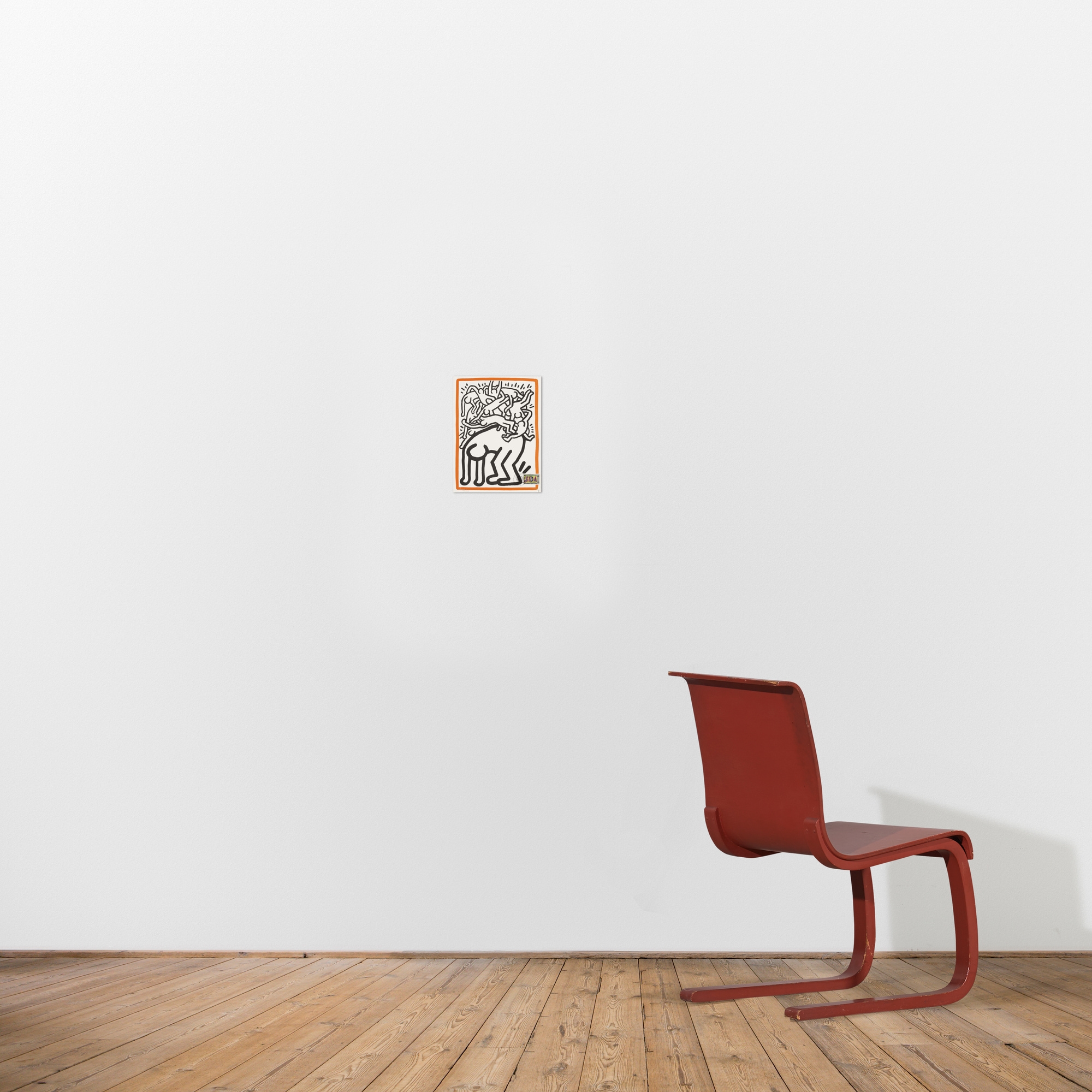 Keith Haring | Untitled Fight AIDS Worldwide (1990) | MutualArt