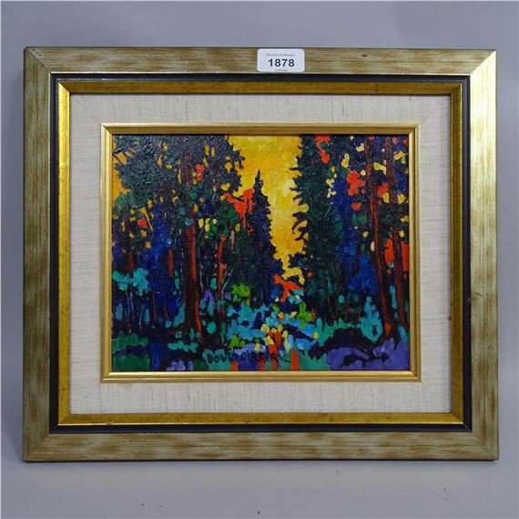 Donald Clark | blue trees | MutualArt