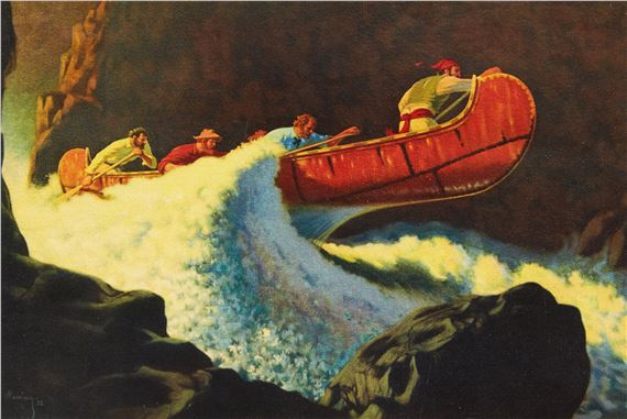 Arthur Heming | MacKenzie Crossing the Rockies | MutualArt