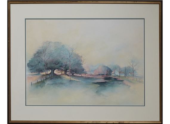 Michael Wayne Broussard | Louisiana Landscape with Live Oaks | MutualArt