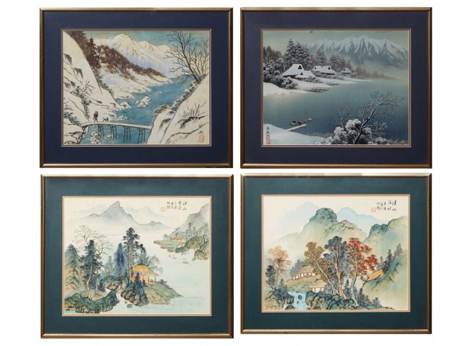 Chinese School, 20th Century | Group of Four Chinese Landscapes | MutualArt