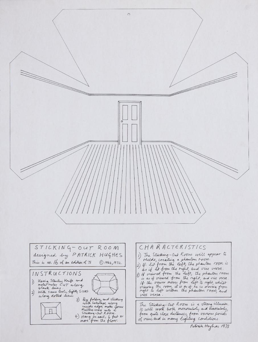 Patrick Hughes | Sticking Out Room (1973) | MutualArt