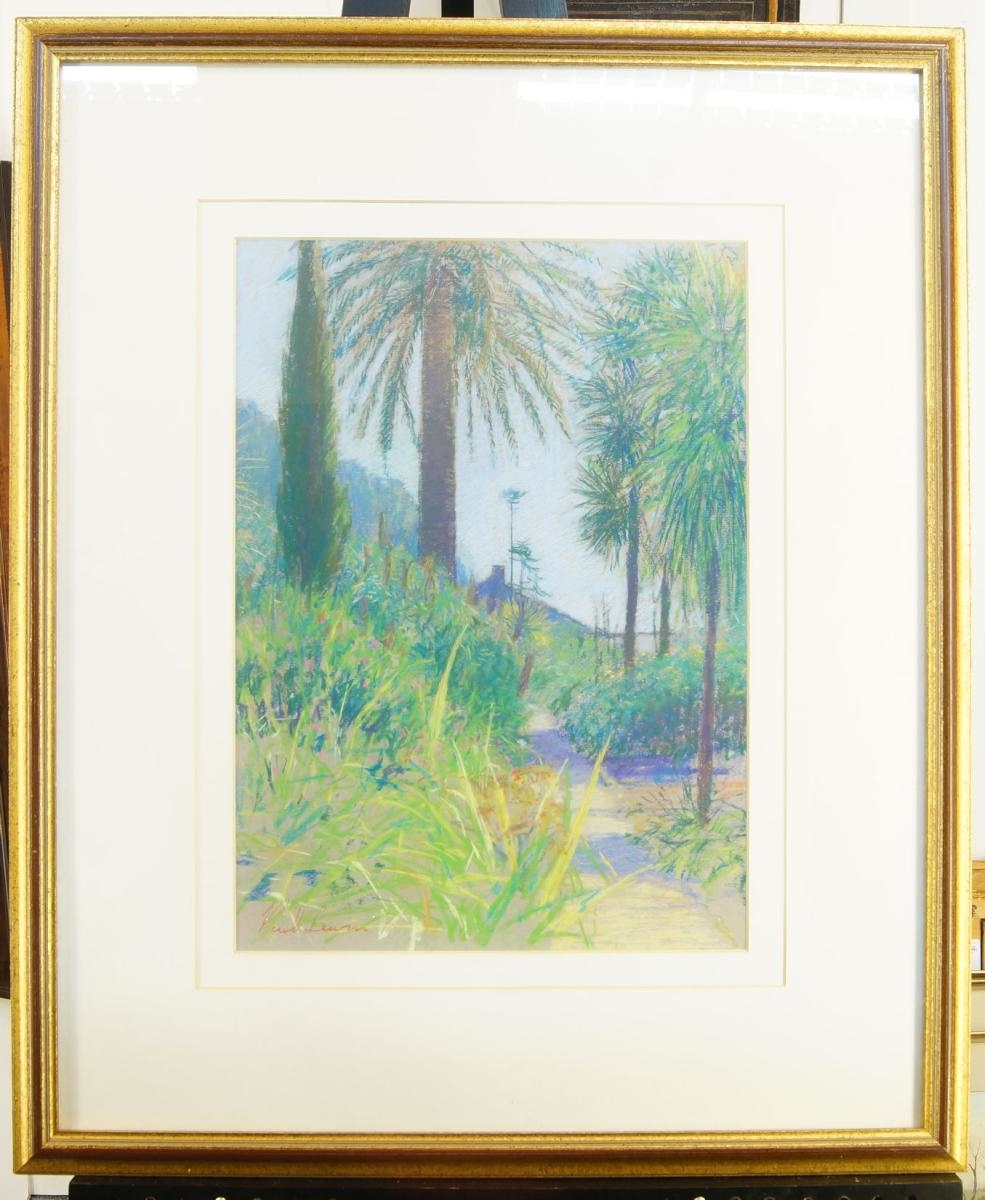 Paul Lewin | View of a path through palms | MutualArt