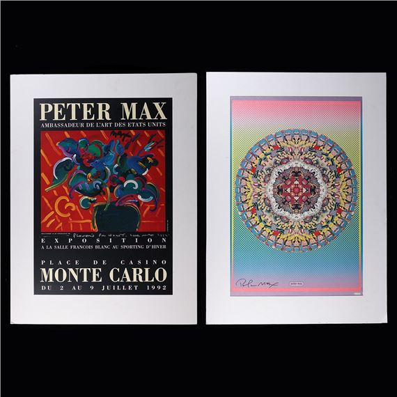 Peter Max | 2 Hand Signed Peter Max Lithographs (1992) | MutualArt