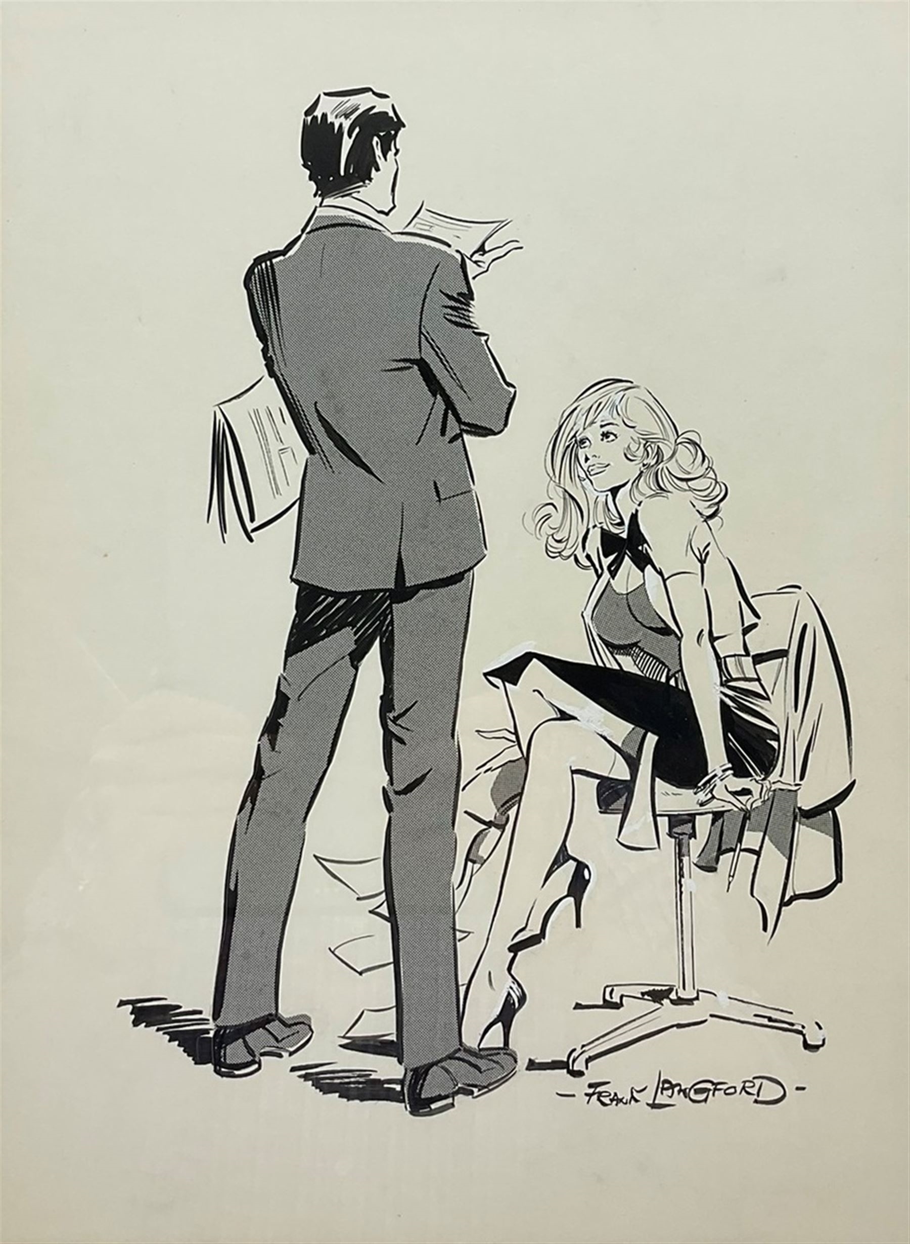 Frank Langford | Reading the News | MutualArt