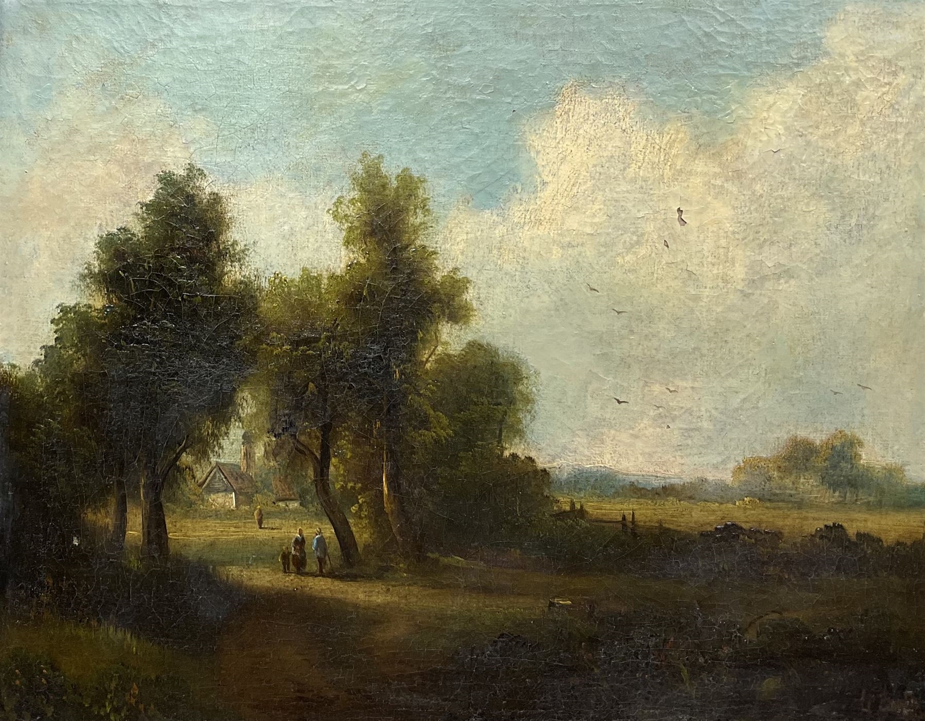 J. C. Baylis | A Conversation under the Trees (1866) | MutualArt